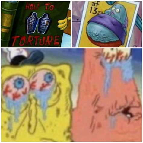 Unbelievably Cursed Spongebob Frames 18 Pics
