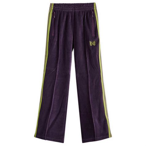 Needles Womens Boot Cut Track Pant In Purple Needles