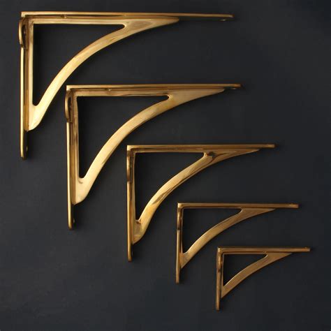 Ironbridge Polished Brass Shelf Brackets 4567810 In 2024