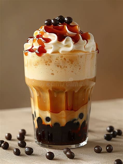 Bubble Tea Glass Of Bubble Tea Yellow Bubble Tea Stock Image Image Of Taiwan Sugar 324982367