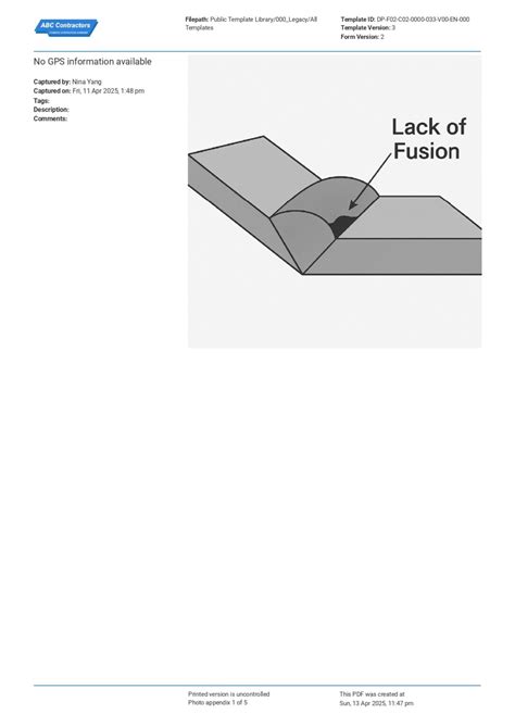 Non Destructive Testing Report Template And Example Pdf