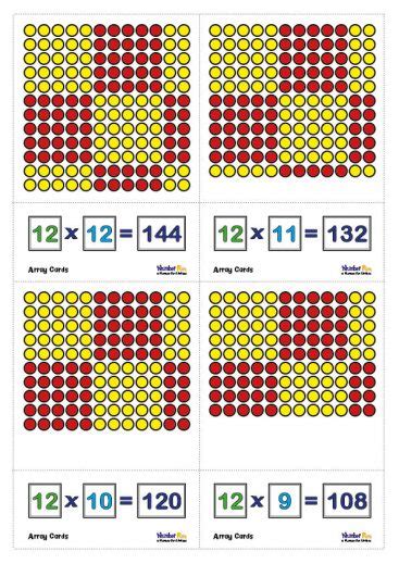 Array Cards Download Number Fun