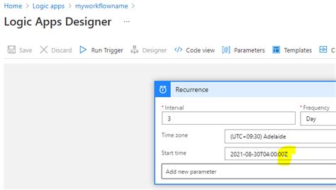 Deploying Logic App With Recurrence Trigger Via Arm Template Adds Z