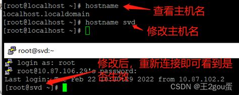 Linux Centos7 常用的基本命令 用户账号管理、查看和修改主机名centos7查看用户名和密码 Csdn博客