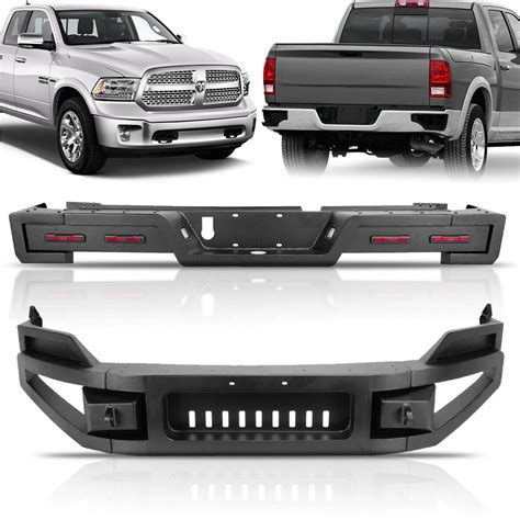 Dodge Ram 1500 Front And Rear Bumpers Set 2013 18 Powder Coated Duty