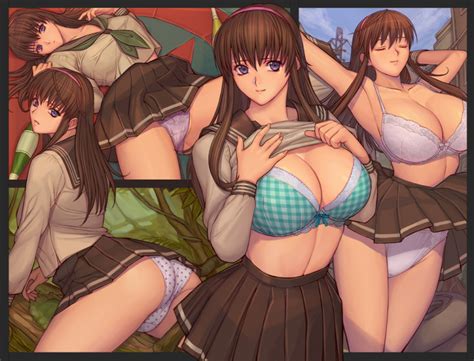 Rule 34 Bra Breasts Brown Hair Brown Skirt Dead Or Alive Female