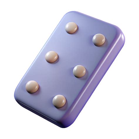 Gorgeous Tropical Professional Render Hyper Specific Isolated Cutout Of A Single Domino Tile