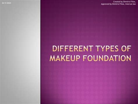 4 The Different Kinds Of Make Up Foundation Make Up Design Pdf