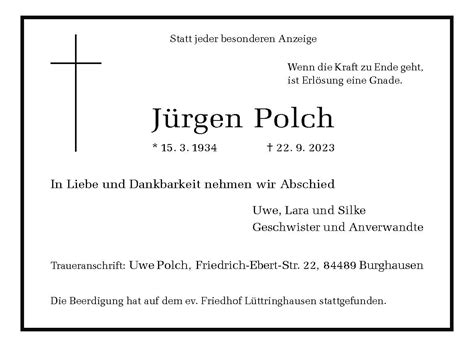Jürgen Polch Lüttringhauser Anzeiger