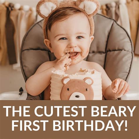 32 Adorable Ideas For A Beary First Birthday Party
