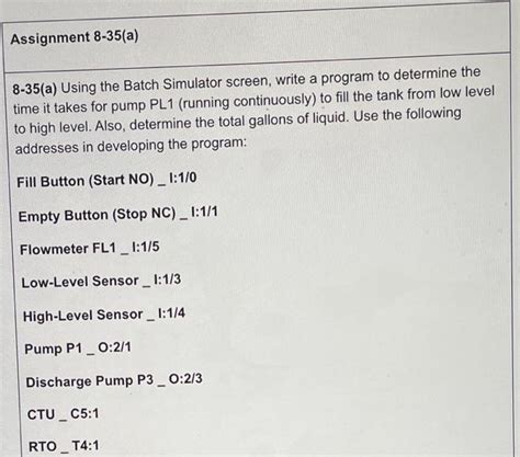 assignment 8 35 a 8 35 a using the batch simulator