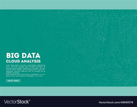 Big Data Cloud Computing Blockchain Visualiztion Vector Image