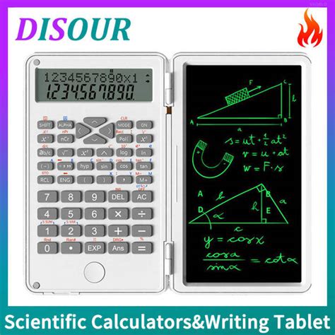 Disour Desktop Foldable 2 In 1 Scientific Calculators 12 Digits Lcd