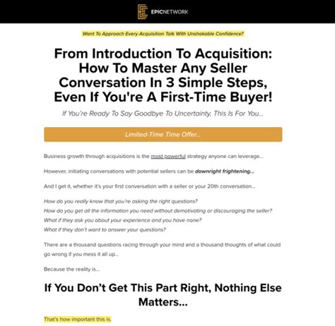 Christopher Wick Epic Network Discovery Call Masterclass Download