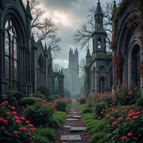 Free Gothic Garden Path Image Gothic Ruins Path Download At Stockcake