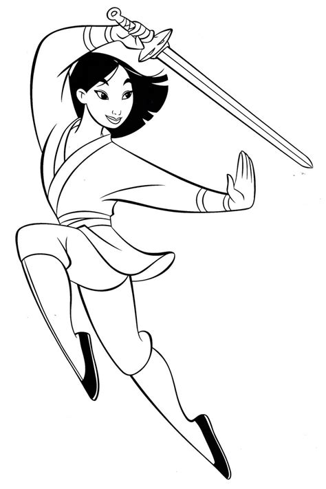 Mulan Coloring Pages Disney Princess Coloring Pages Princess
