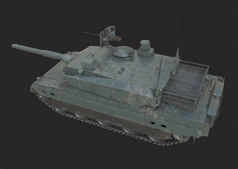 3d Model 2 Coatings Of Jsdf Type 10 Main Battle Tank Mbt Vr Ar Low Poly Cgtrader
