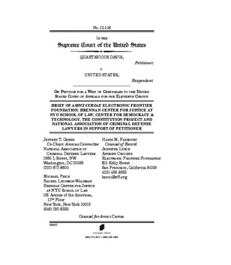Quartavious Davis V United States Electronic Frontier Foundation