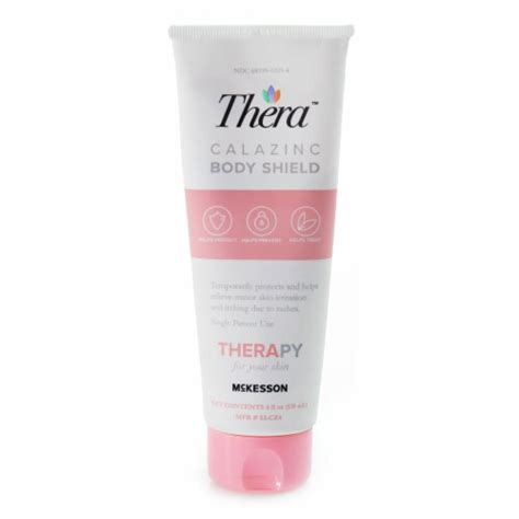 Thera Calazinc Body Shield Scented Skin Protectant Cream 4 Oz Tube 53