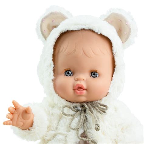 בובה אלווי עליונית לבנה עם אוזניים Nimigo