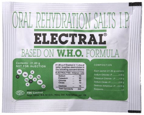 Electral Powder For Replenishing Body Fluids And Electrolytes For