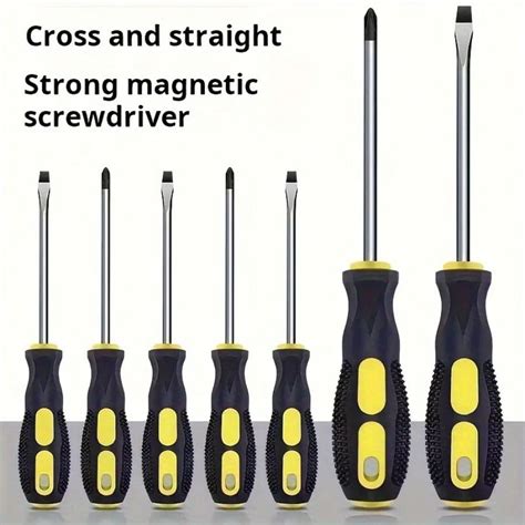 Complete Screwdriver Set With Magnetic Tips Durable Tpr Includes