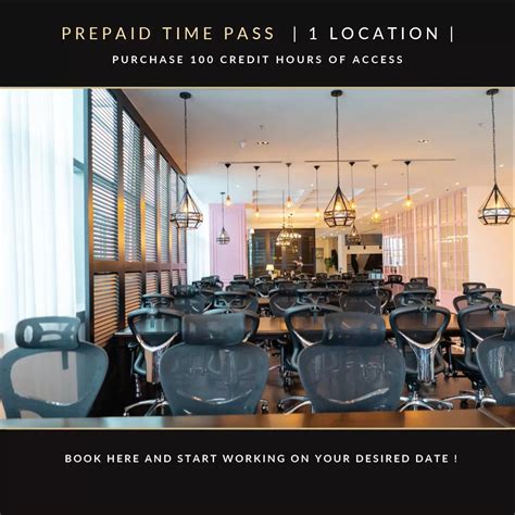 Prepaid Time Pass 1 Location For 100 Hours Colony Coworking Space