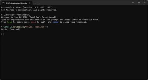 Running C In Windows Terminal A Developer S Life