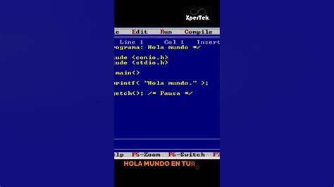 ¿y Cómo Era El Programa Hola Mundo En Turbo C Shorts Turboc