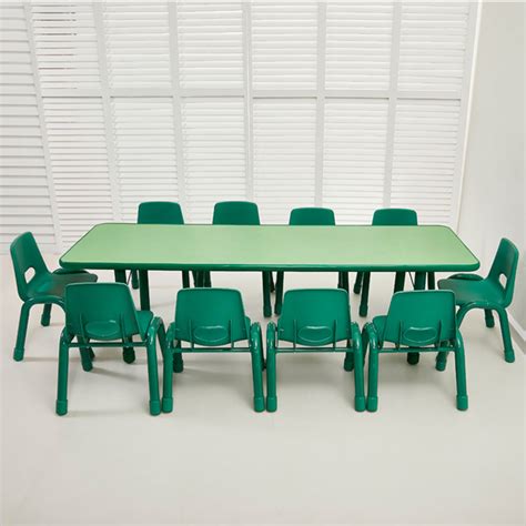 Rectangular Table For Ten People In Fireproof Boardrectangular Table