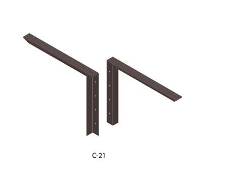 Concealed And Extended Concealed Brackets For Countertops Or Islands