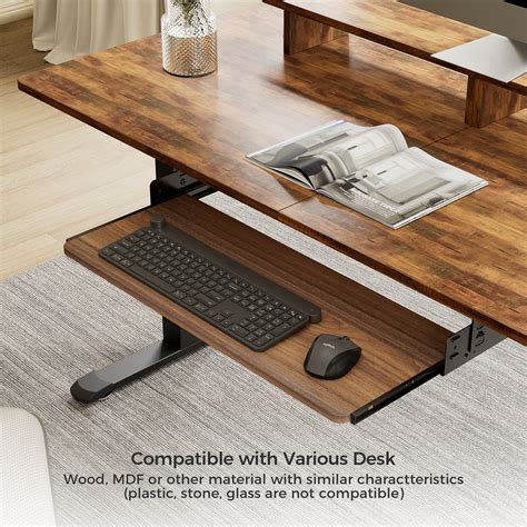Eureka Ergonomic Adjustable Pull Out Keyboard Tray For Home Office