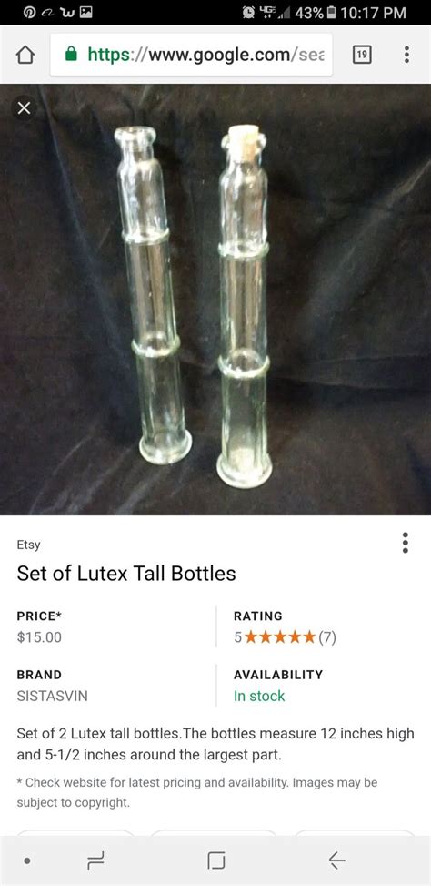 Lutex Tall Glass Bottles Set For Home Decor