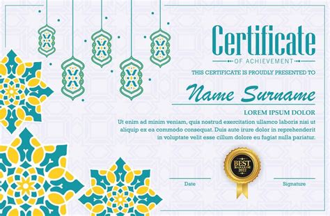 Islamic Marriage Certificate Vector Art Icons And Graphics For Free