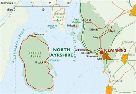 Kilwinning North Ayrshire Map