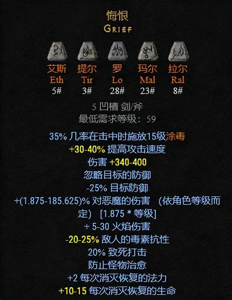 暗黑2符文之语公式大全，暗黑2最全符文之语图鉴及合成公式一览 乐逗玩