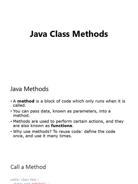 Oop Java Methods Pdf