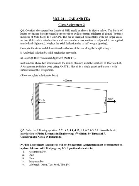 Class Assignment 3 Pdf Teaching Methods And Materials Science