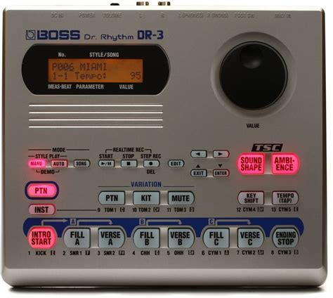 Boss Dr 3 Dr Rhythm Drum Machine Drum Machine Rhythms Drums