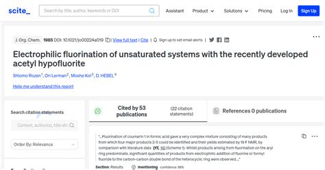 Electrophilic Fluorination Of Unsaturated Systems With The Recently