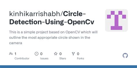 Github Kinhikarrishabhcircle Detection Using Opencv This Is A