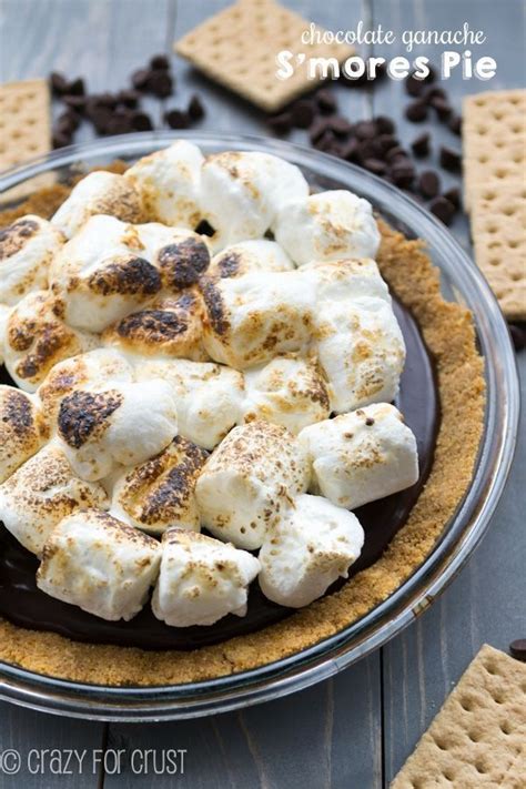Smores Pie 4 Ingredients Crazy For Crust Recipe Recipes Easy