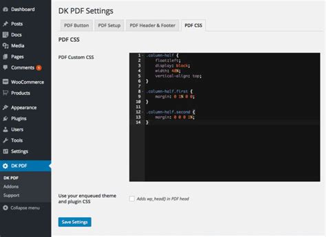 Dk Pdf Css Settings Dinamikodev