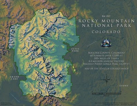 Rocky Mountain National Park Colorado Maps On The Web