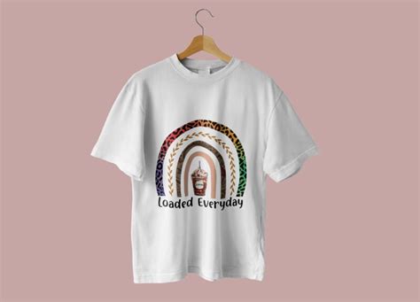 Loaded Everyday Coffee Tshirt Design Buytshirtdesigns