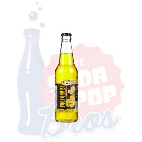 Grace 12x355ml Pineapple Island Soda Chefs Depot