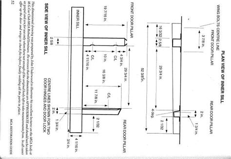 Diagram Of Chassis Dimensions Mga Forum The Mg Experience