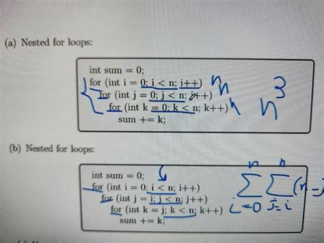Solved A Nested For Loops B Nested For Loops Chegg Com