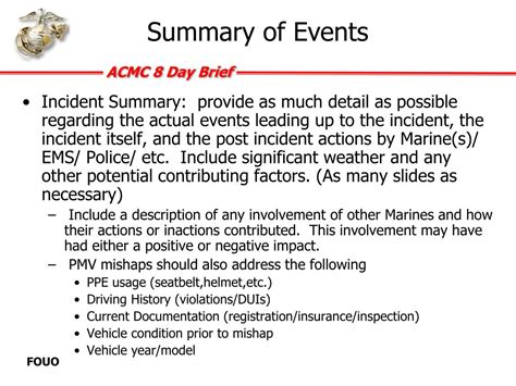 Ppt Unit Mishap Classificationincident Type Date Of Incidentmishap Powerpoint Presentation