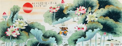 和和美美 吉祥物 十字绣 大山谷图库